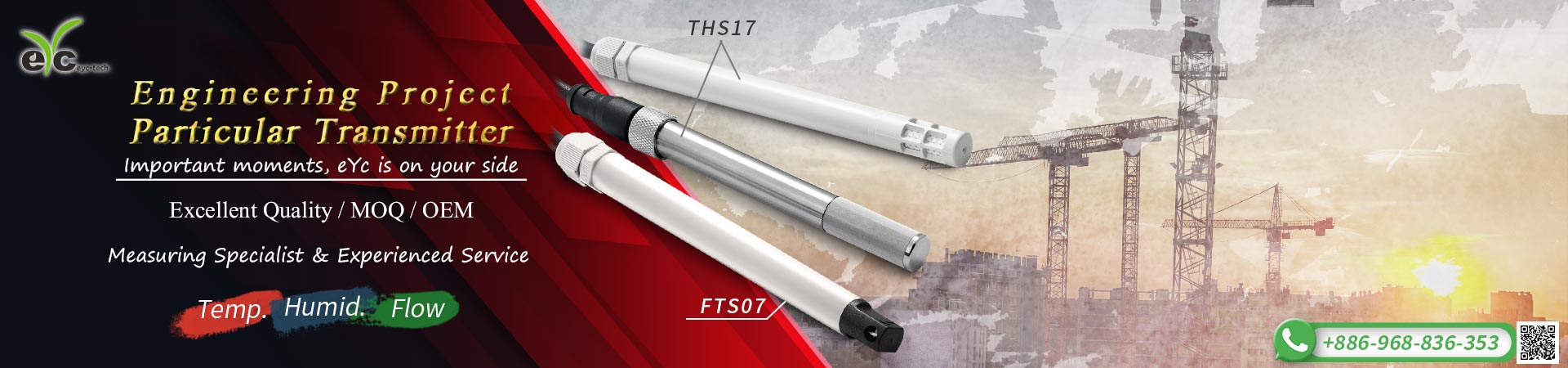 eyc-tech Transmitter of engineering project (Air Velocity,Volume, Temp. & Humid.), bulk purchase ...